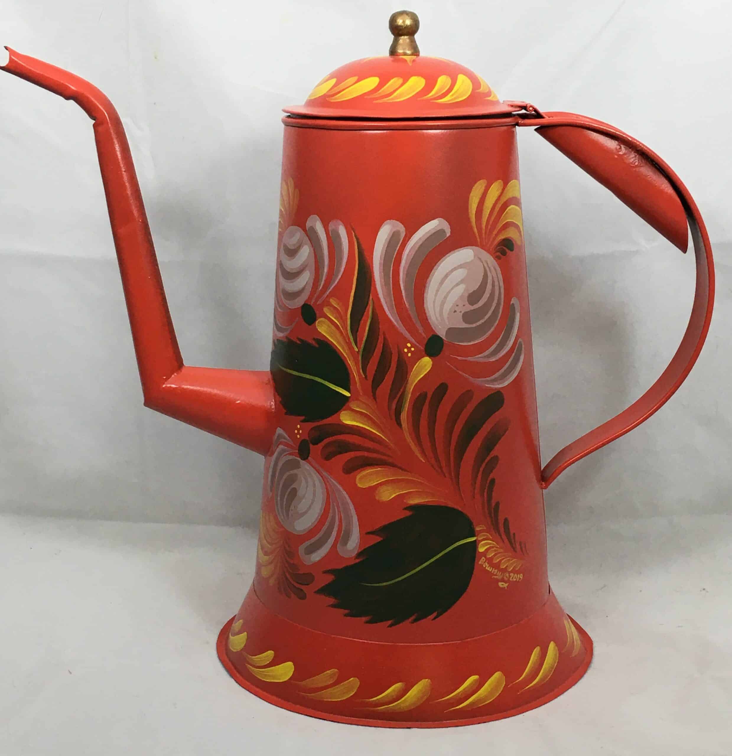 Filley Red Coffee Pot | Dynasty Brush